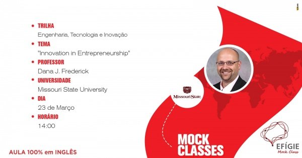 Efígie Mock Class - Innovation in Entrepreneurship - online - Sympla