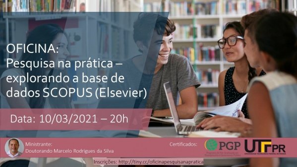 Oficina: Pesquisa na prática - explorando a base de dados SCOPUS (Elsevier) - online - Sympla