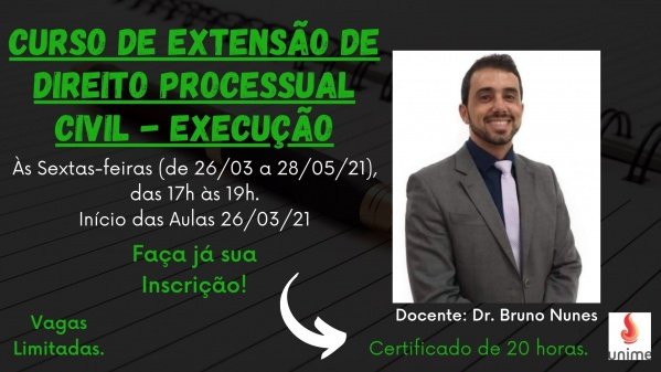 CURSO DE EXTENSÃO DE DIREITO PROCESSUAL CIVIL - EXECUÇÃO (SEXTA) - Prof ...