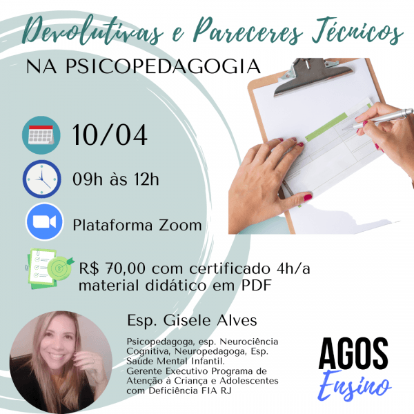 Elaboração de Relatórios e Pareceres Técnicos na Psicopedagogia ...