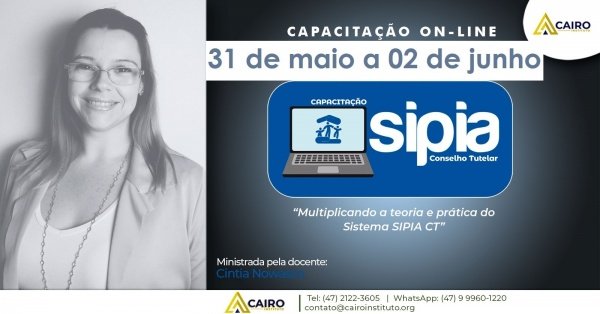 Capacitação SIPIA - CT - ON-LINE 9ª TURMA - online - Sympla