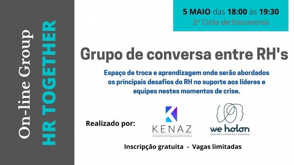 HR TOGETHER: Grupo de conversa entre RH - online - Sympla