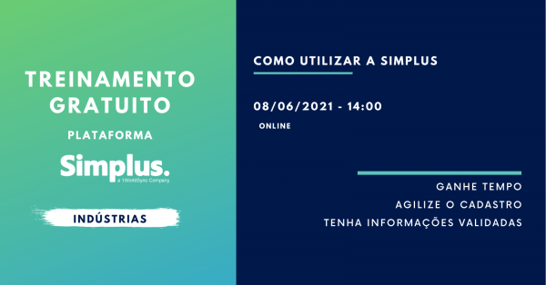 Treinamento Simplus | Indústrias | Junho/2021 - online - Sympla