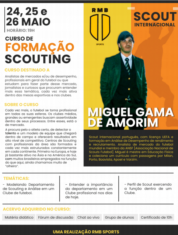 A IMPORTÂNCIA DE UM DEPARTAMENTO DE SCOUTING NO CLUBE DE FUTEBOL ...