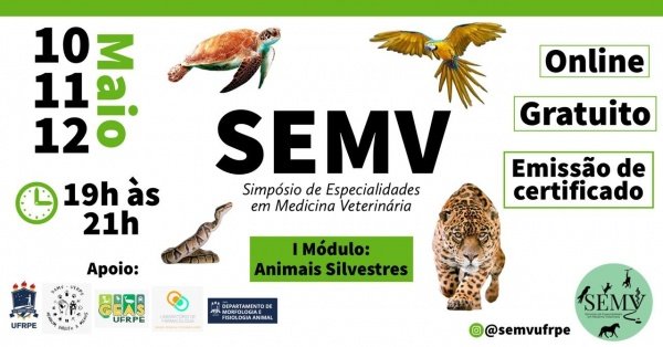 1º SEMV - Simpósio de Especialidades em Medicina Veterinária - online ...