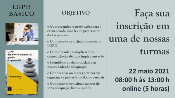LGPD Módulo Básico: Conheça sem se entediar! - online - Sympla