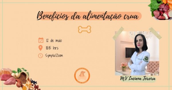 Benefícios da Alimentação Crua - online - Sympla