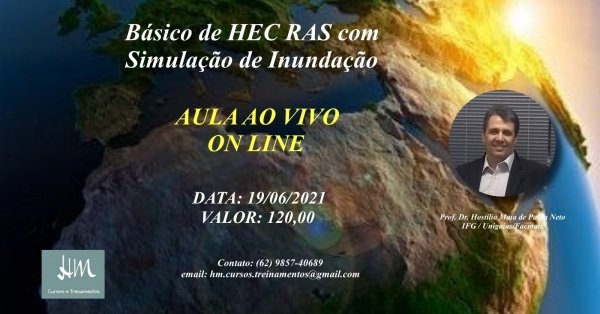 Básico de HEC RAS com Simulação de Inundação - online - Sympla