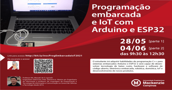 Programação Embarcada E Iot Com Arduino E Esp32 28maio E 04jun Das 5079