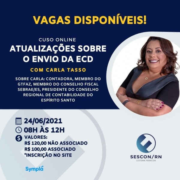 ATUALIZAÇÕES SOBRE O ENVIO DA ECD - online - Sympla