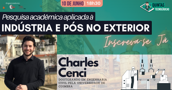 Quintas Tecnológicas - Palestra com Charles Cenci - online - Sympla