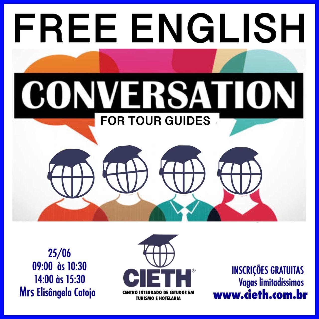 Free English Conversation for Tour Guides em Rio de Janeiro - Sympla