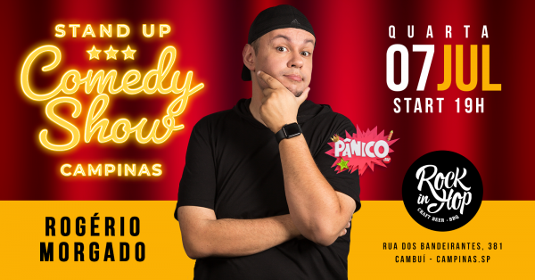 Stand Up Comedy com Rogério Morgado em Campinas - Sympla