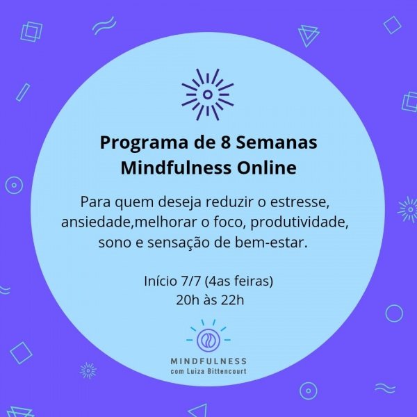 PROGRAMA DE 8 SEMANAS DE MINDFULNESS - online - Sympla