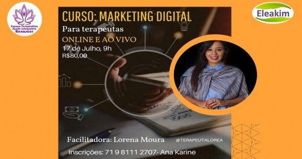Curso Online de Marketing Digital para Terapeutas - online - Sympla