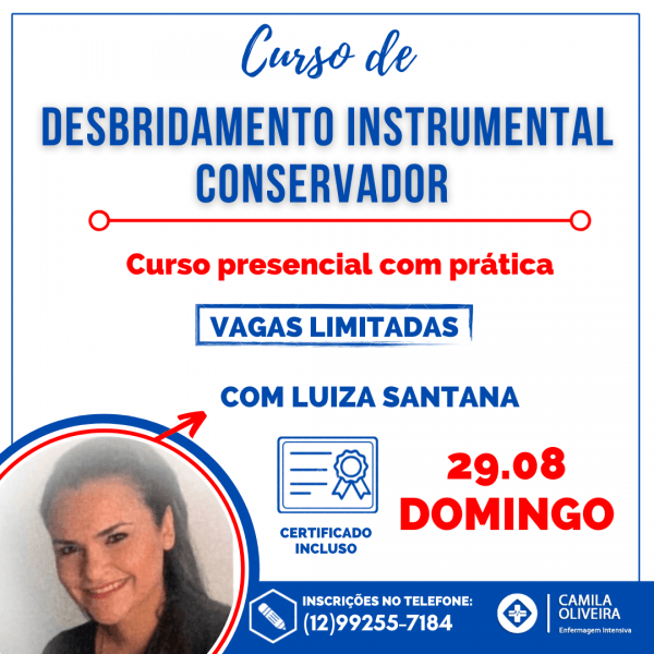 Curso Desbridamento Instrumental Conservador Técnica Slice, square e ...