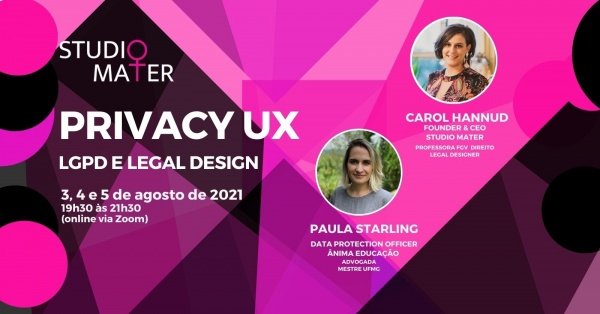 Privacy UX: LGPD e Legal Design - online - Sympla