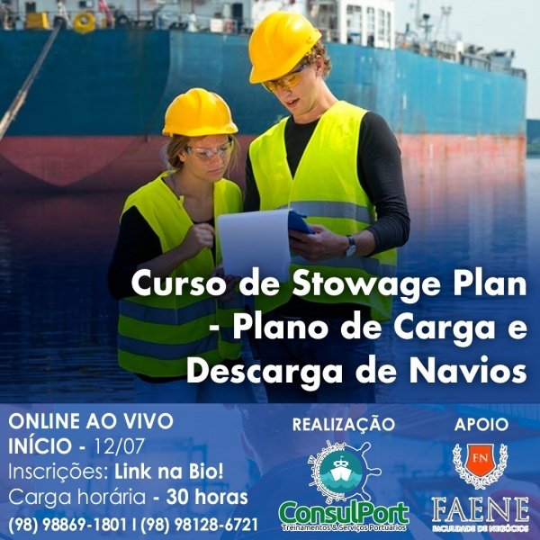 Curso Stowage Plan: Plano de Embarque e Desembarque de Navios Mercantes ...