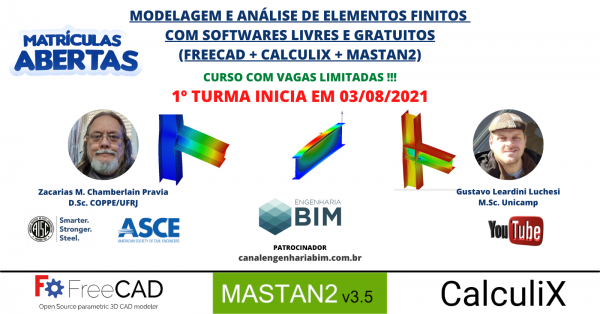 Elementos Finitos para verificação Estruturas de aço usando (FreeCAD ...