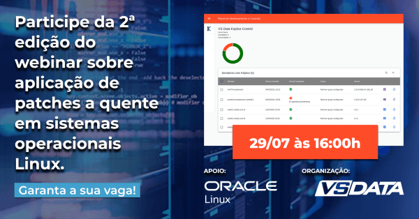 Webinar VS Data / Oracle Ksplice - online - Sympla