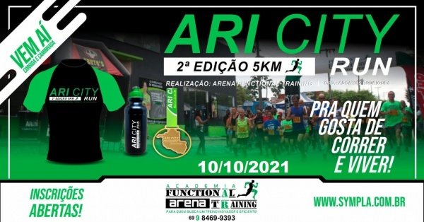 2º ARI CITY RUN - 5K em Ariquemes - Sympla