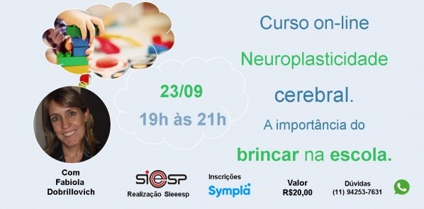 Curso on-line - Neuroplasticidade Cerebral. A importância do brincar na escola - online - Sympla