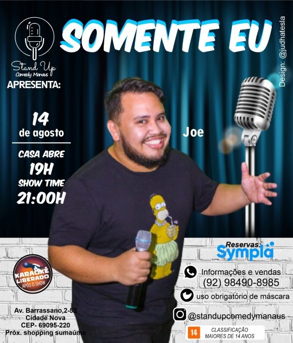 Joe em APENAS JOE em Manaus - Sympla