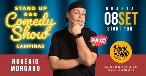 Stand Up Comedy com Rogério Morgado em Campinas - Sympla