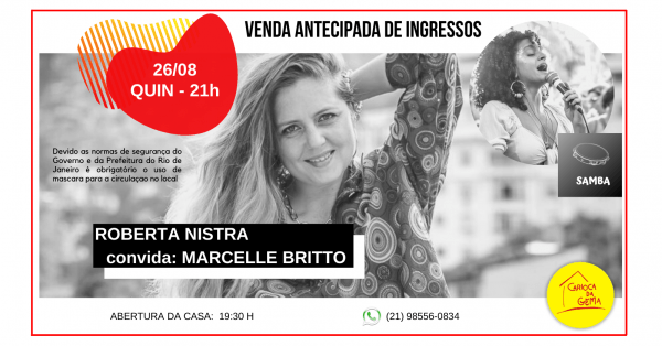 Roberta Nistra convida Marcelle Britto em Rio de Janeiro - Sympla