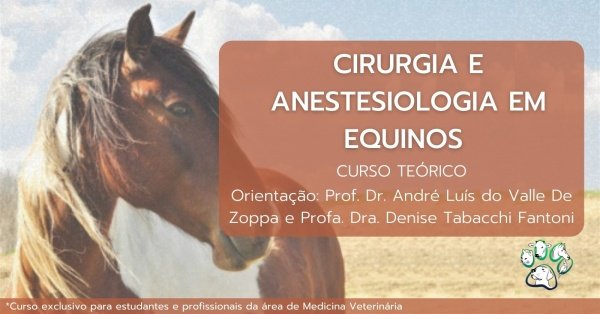 Cirurgia e Anestesiologia de Equinos - online - Sympla