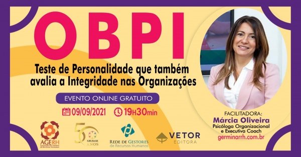 OBPI - Teste de Personalidade - online - Sympla