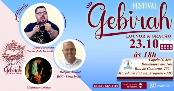 Festival Gebirah - Louvor e Oração em Araguari - Sympla