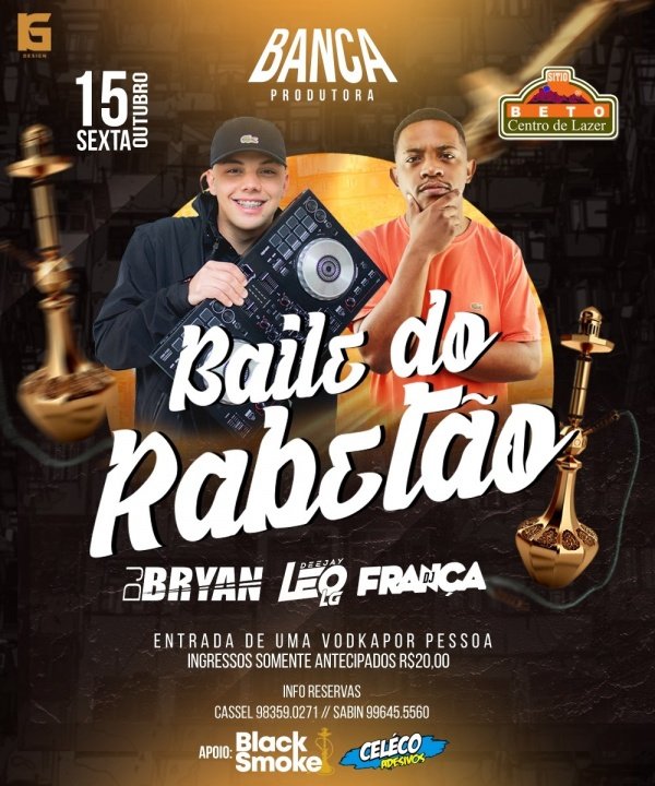 Baile do Rabetão em Gravataí - Sympla