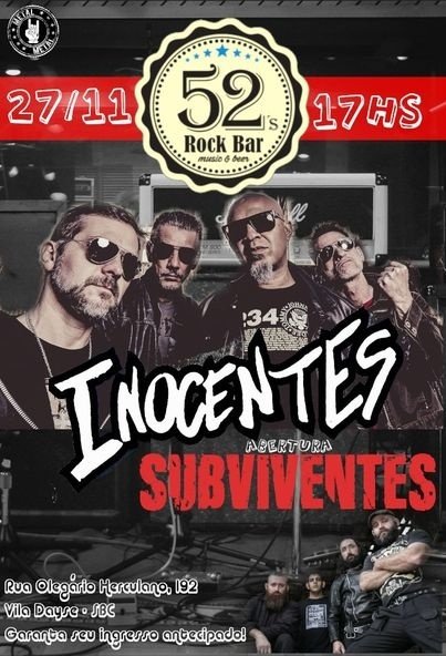 Banda Inocentes com abertura banda Subviventes em São Bernardo do Campo ...
