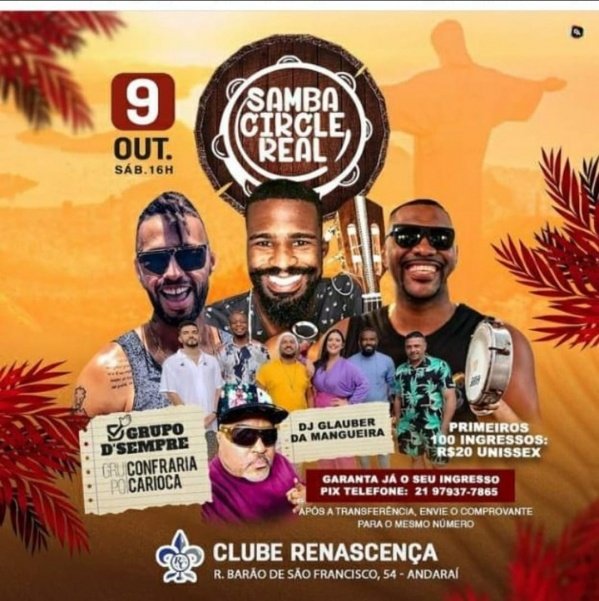 SAMBA CIRCLE REAL em Rio de Janeiro - Sympla