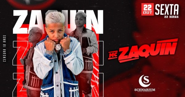 Mc Zaquin - Scenarium Barbacena em Barbacena - Sympla