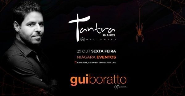 GUI BORATTO @ Tantra 16 anos Halloween em Nova Lima - Sympla