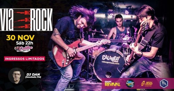 VIA ROCK no Cadillac Bar em Santos - 2023 - Sympla