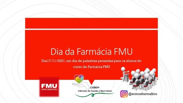 Dia da Farmácia FMU - online - Sympla