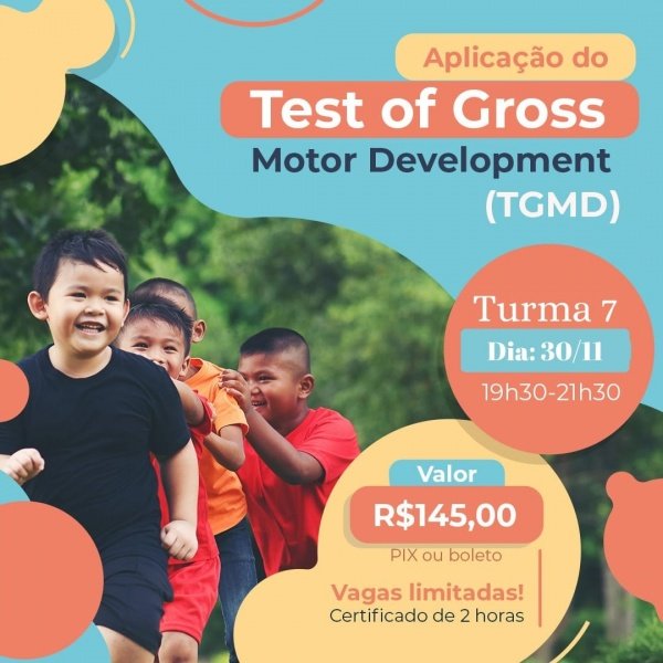 TEST OF GROSS MOTOR DEVELOPMENT - TGMD2 - Básico - online - Sympla