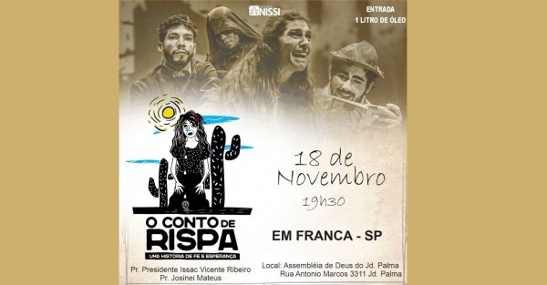 Peça Teatral : O conto de Rispa em Franca - Sympla
