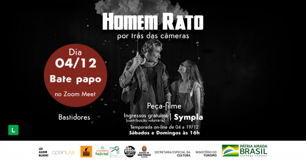 Homem Rato por trás das câmeras - online - Sympla