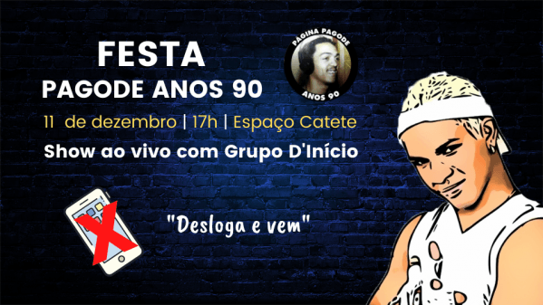 Pagode Anos 90s - Show Ao Vivo (D'Início) em Rio de Janeiro - Sympla