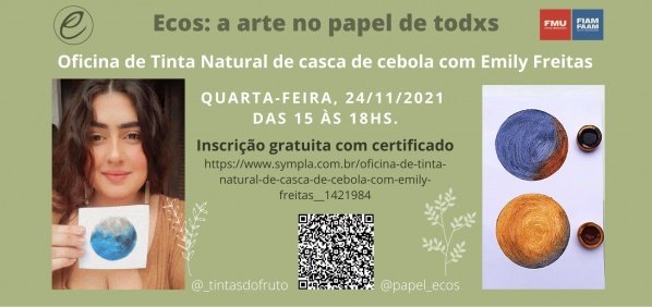 Oficina de tinta natural de casca de cebola com Emily Freitas. - online ...