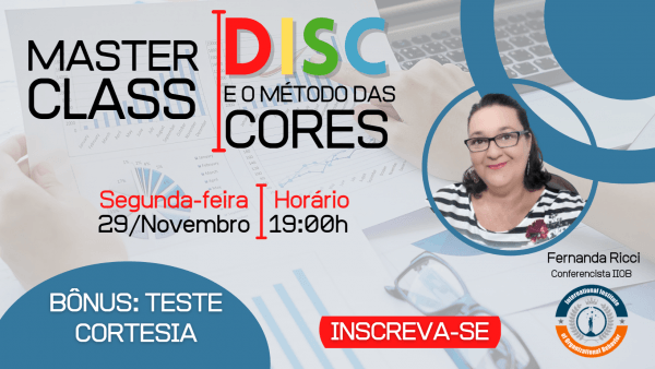 Master Class DISC e o Método das Cores - online - Sympla