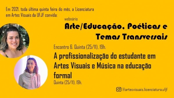 A profissionalização do estudante em Artes Visuais e Música na educação ...