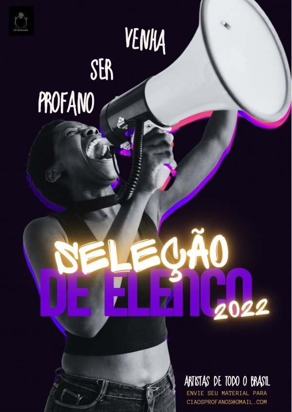 TESTE DE ELENCO 2022 OS PROFANOS - online - Sympla