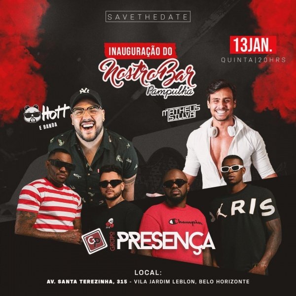 Inauguração Nostro Bar Pampulha em Belo Horizonte - Sympla