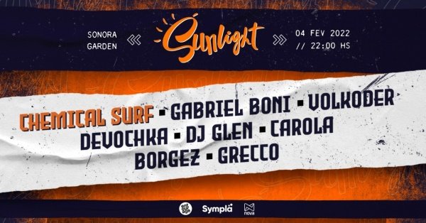 SUNLIGHT - CHEMICAL SURF, GABRIEL BONI,VOLKODER, DEVOCHKA, DJ GLEN ...
