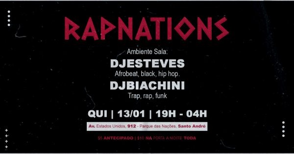 RAP NATIONS em Santo André - Sympla